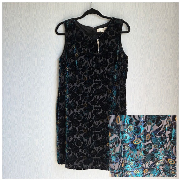Petite Sophisticate | Dresses | Nwt Womens 2 Burnout Velvet Silk Blend ...